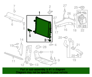 23477181 - F Radiator 2016-2019 Cadillac ATS | Gateway Buick GMC Parts