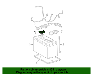 2001-2019 Toyota Battery Cable Terminal End 90982-05054 | OEM Parts Online