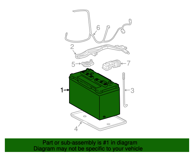 00544-24F60-575 - TrueStart Battery 1995-2016 Toyota | Longo Toyota Parts