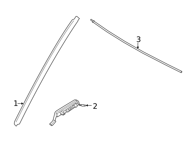 Genuine BMW 51-13-8-494-508 | Pillar Molding | FREE Shipping on Most ...