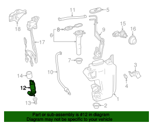 231-866-00-21 - Windshield Washer Pump 2013-2023 Mercedes-Benz ...