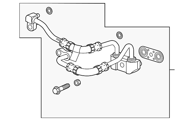 2019-2025 GM Automatic Transmission Fluid Cooler Inlet and Outlet Line ...
