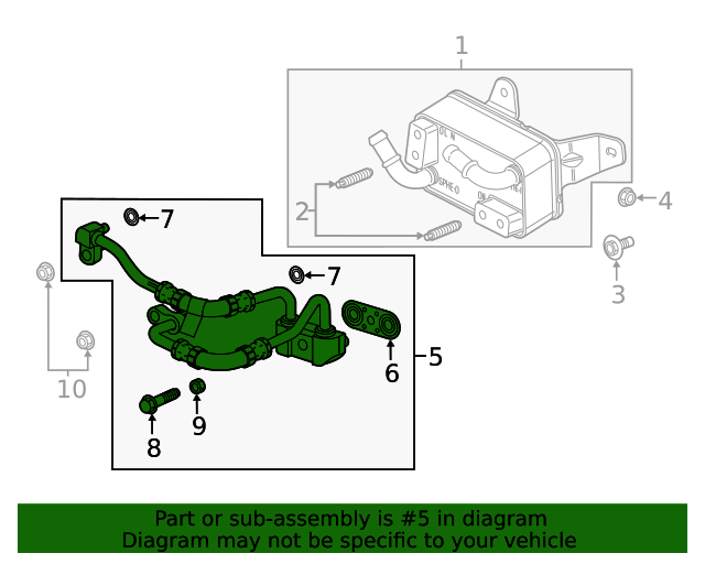 24289109 - Automatic Transmission Fluid Cooler Inlet and Outlet Line ...