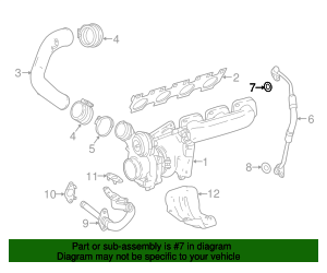 023-997-46-45-64 - Turbocharger Oil Line Gasket 2011-2020 Mercedes-Benz ...