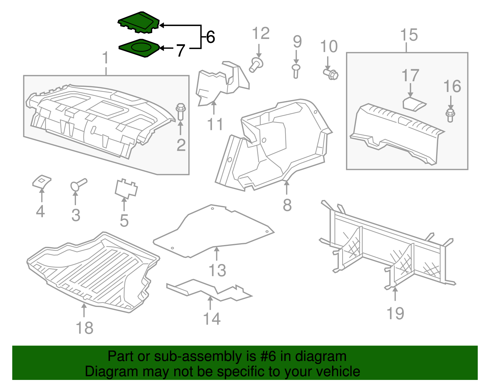 84507-TA0-A01ZB - 2008-2012 Honda Accord - Grille R Speaker *NH686L ...