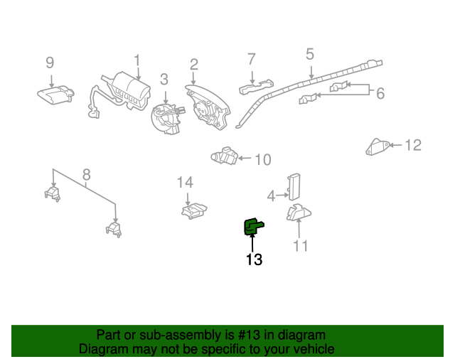2002-2009 Lexus Position Sensor 89178-06020 | OEM Parts Online