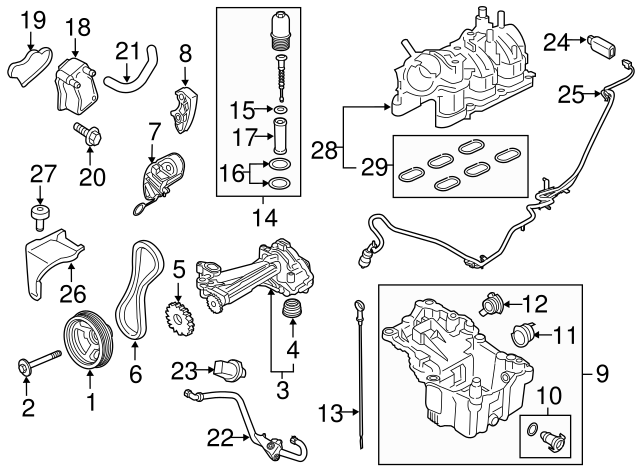 2015-2020 Ford Chain Guide FT4Z-6B274-A | TascaParts.com