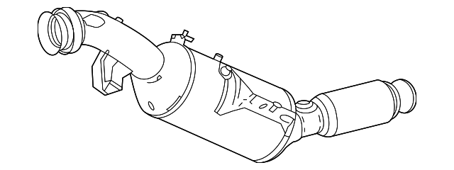 2014-2022 Mercedes-Benz Converter & Pipe 907490260164 | MB Parts Center