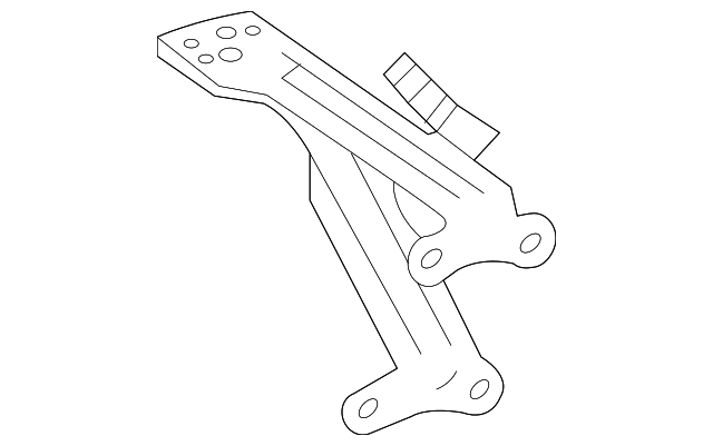 907-492-35-00 - Converter & Pipe Upper Bracket 2014-2022 Mercedes-Benz ...