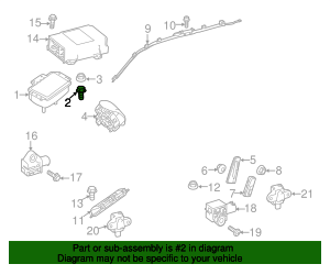 211-984-03-29 - Passenger Air Bag Screw 2012-2020 Mercedes-Benz ...