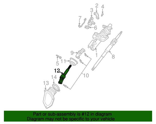 45220-33270 - Intermediate Shaft - 2003-2006 Lexus | MyLexusParts