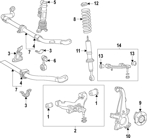 Upper Control Arm for 2024 Lexus GX550 | OEM Parts Online