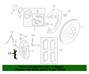 2016-2018 Ford Focus Brake Pads Retainer Spring G1FZ-2068-A ...