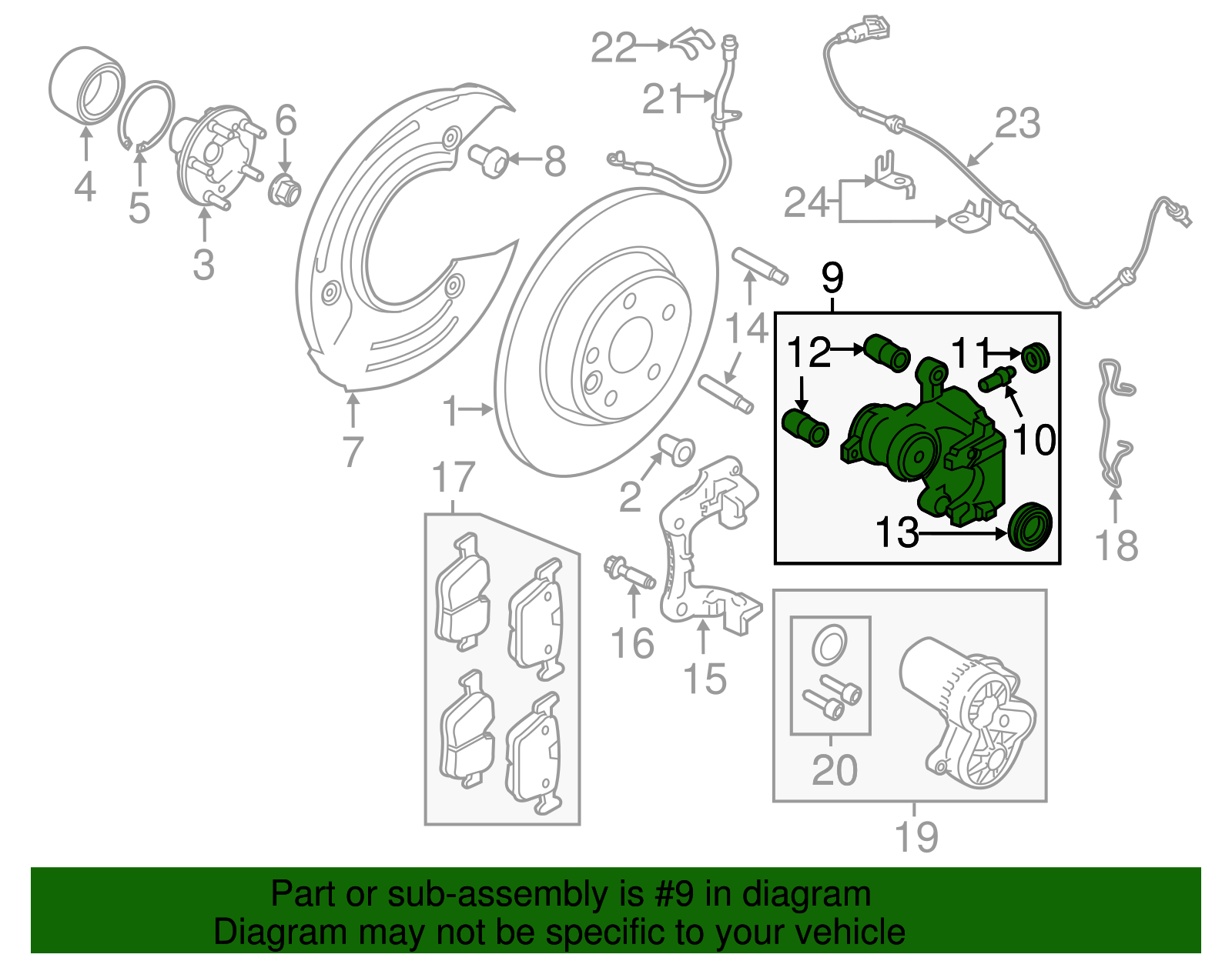 2015-2020 Land Rover Caliper LR113706 | OEM Parts Online