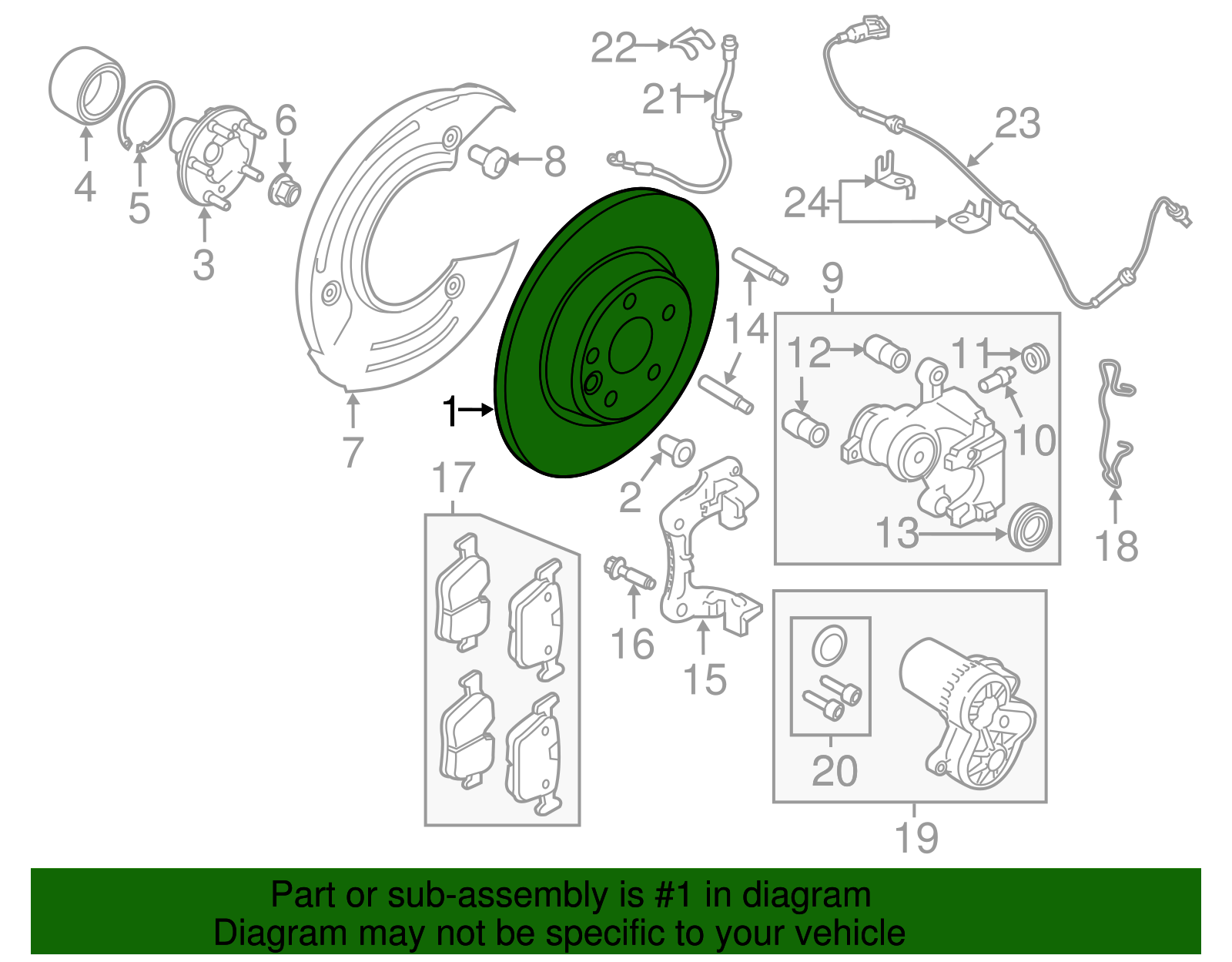 2015-2019 Land Rover Discovery Sport Rotor Front LR061388 | OEM Parts ...