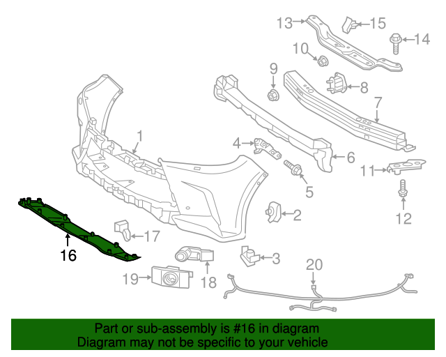 2016-2021 Lexus LX570 Lower Cover 52129-60050 | OEM Parts Online