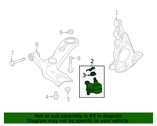 2020-2024 Toyota Corolla Ball Joint 43330-09B00 | OEM Parts Online
