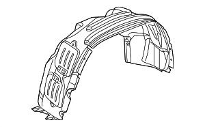2016-2018 Jeep Cherokee Fender Liner - Driver's Side (LH) 68209689AE ...