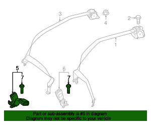205-860-97-01 - Seat Belt Receptacle 2015-2023 Mercedes-Benz ...