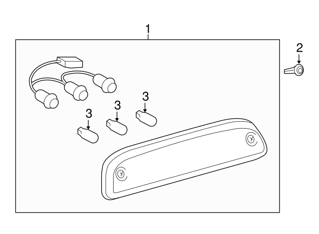 2016-2023 Toyota Tacoma Center High Mount Stop Light 81570-04051 ...