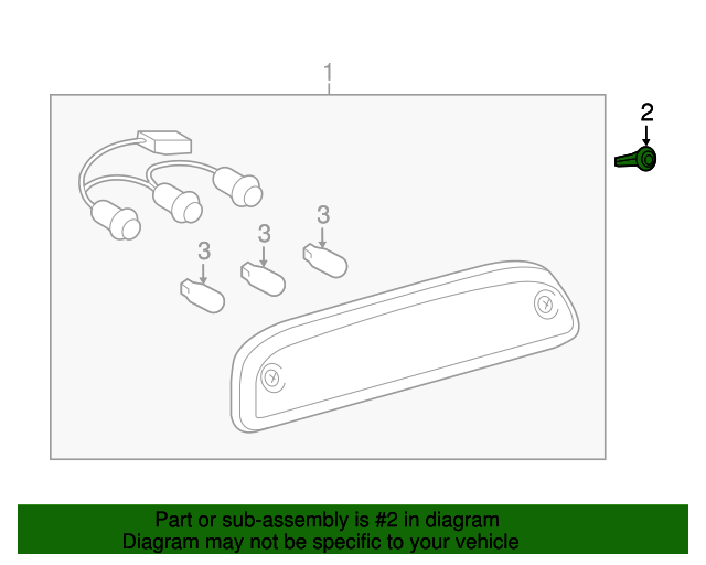 90189-04145 - High Mount Lamp Screw - 1999-2020 Toyota | Lithia Toyota ...