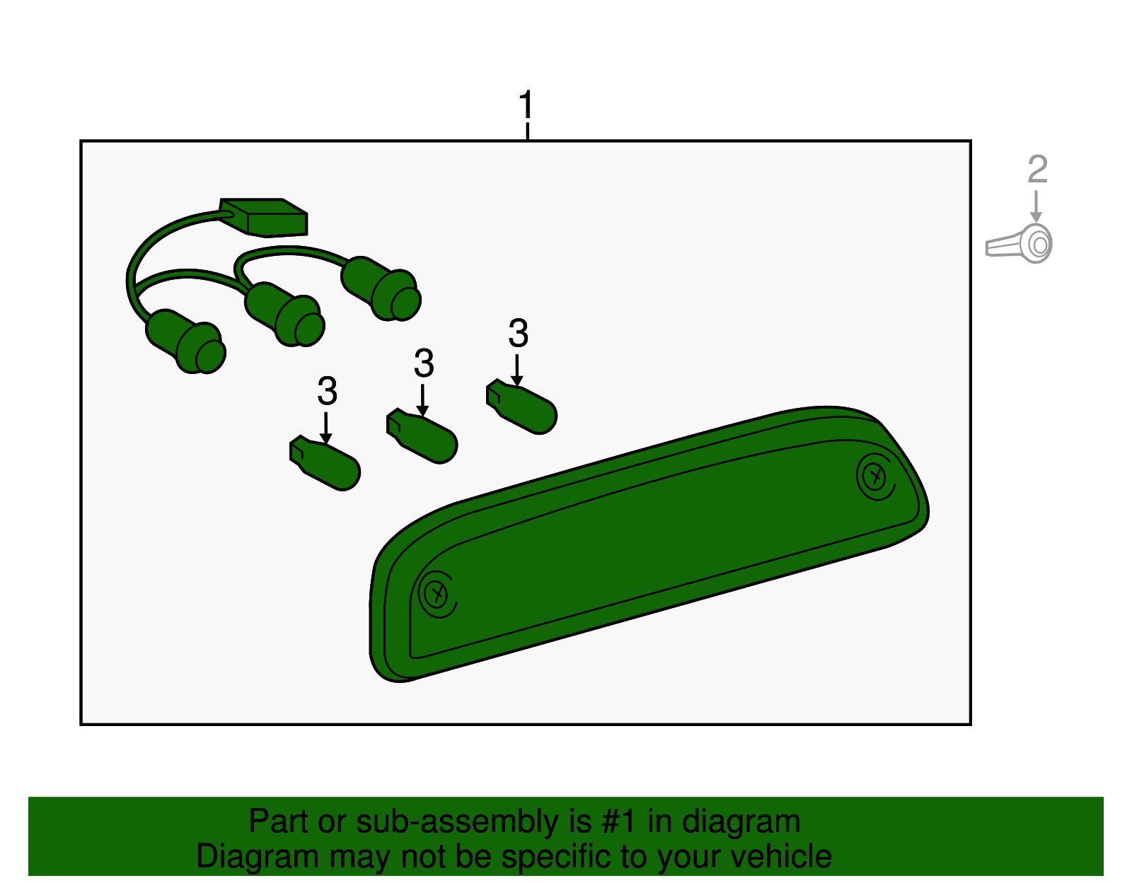 2016-2023 Toyota Tacoma Center High Mount Stop Light 81570-04051 | OEM ...