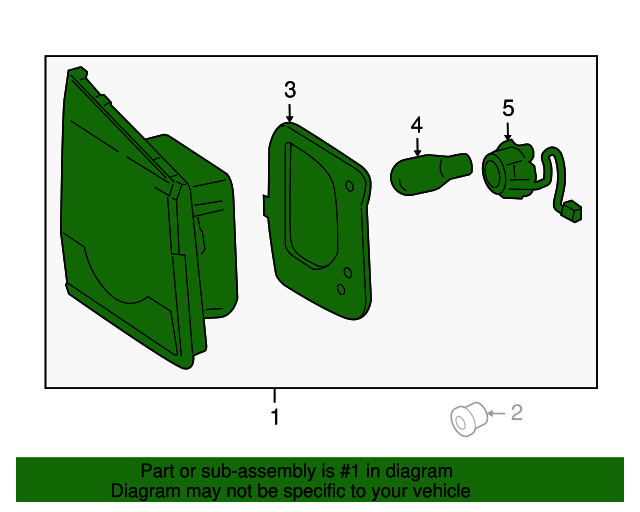95389372 - OEM GM Backup Lamp Assy | GMPartsCenter.net | GM Parts Center