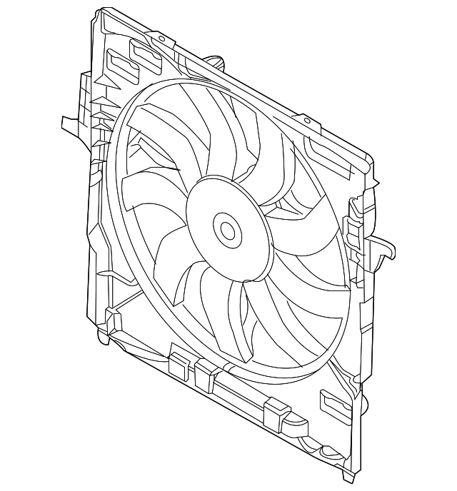 Genuine BMW 17-42-7-634-472 | Fan Assembly | FREE Shipping on Most ...