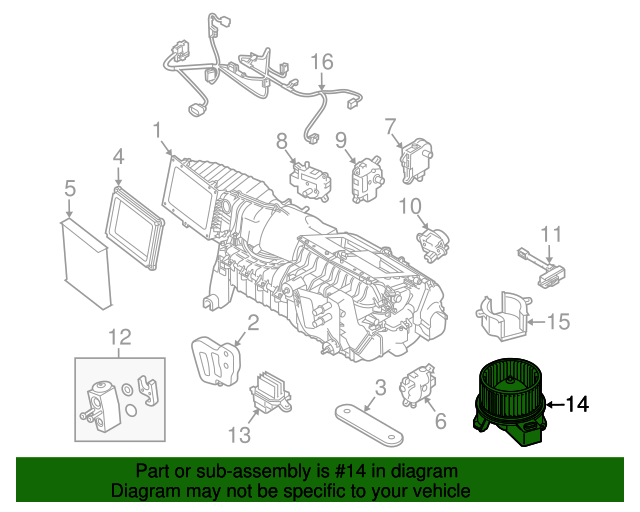 Genuine OEM Ford Part - Blower Motor AR3Z-19805-B | Genuine OEM Ford ...