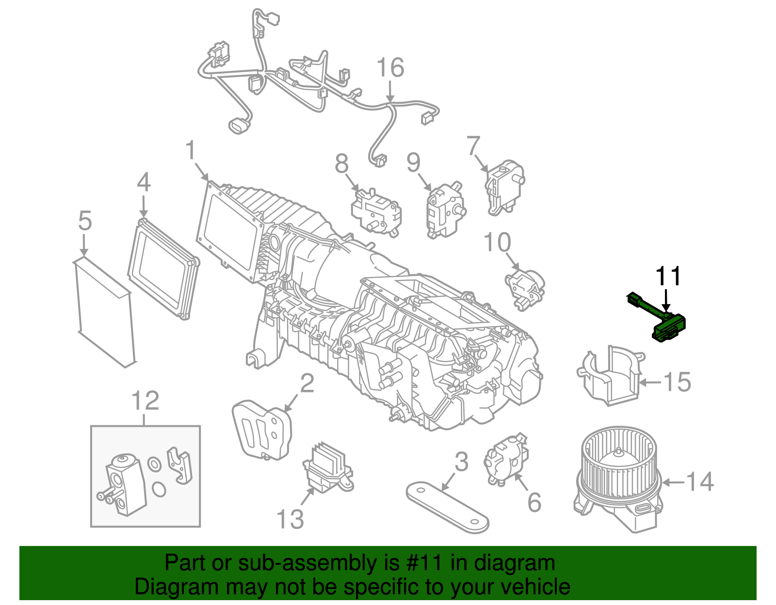 2010-2014 Ford Mustang Motorcraft™ Temp Sensor YH-1902 | TascaParts.com