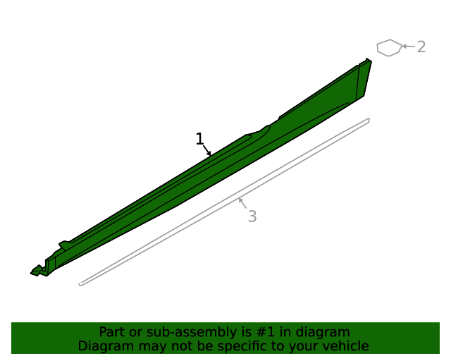 2018-2019 Audi A5 Quattro Rocker Molding 8W6-853-855-GRU | Audi USA Parts