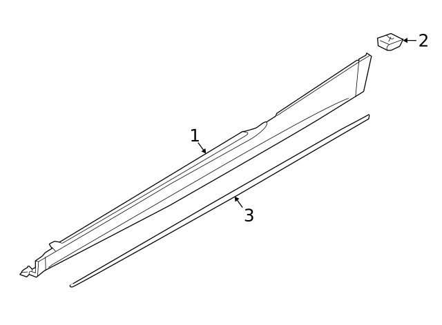 2018-2019 Audi Rocker Molding 8W6-853-855-A-GRU | OEM Parts Online