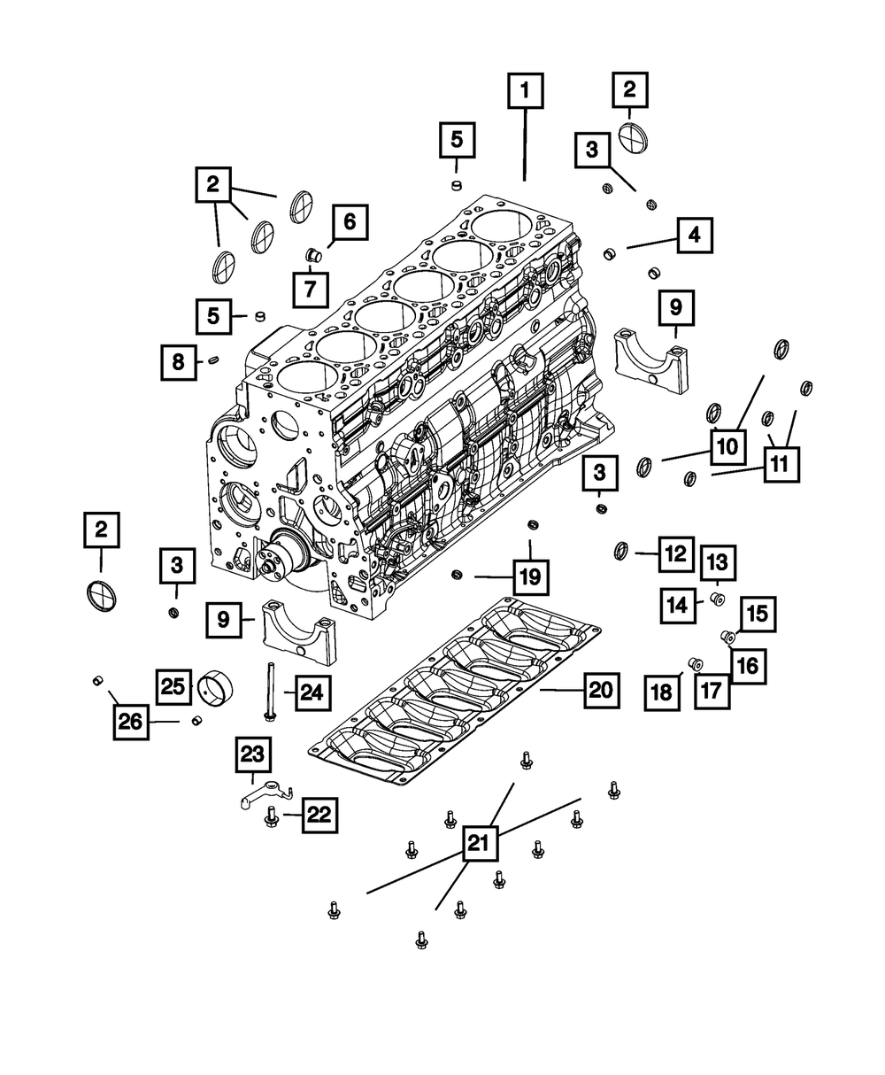 2021-2024 Ram Short Block Engine, Remanufactured R8570759AA | My Mopar ...