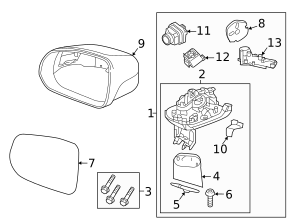 2017-2023 Volvo Door Mirror Cover 39849793 | AutoNationParts.com