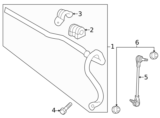2020-2024 GM Front Driver Side Stabilizer Shaft Link 42815816 ...