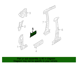 2009-2014 Volkswagen Jetta Rocker Panel Reinforcement 1K5-810-718 | OEM ...