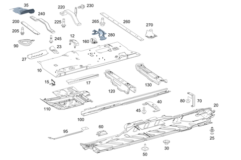 Front Floor for 2021 Mercedes-Benz E 350 | Mercedes-Benz USA Parts