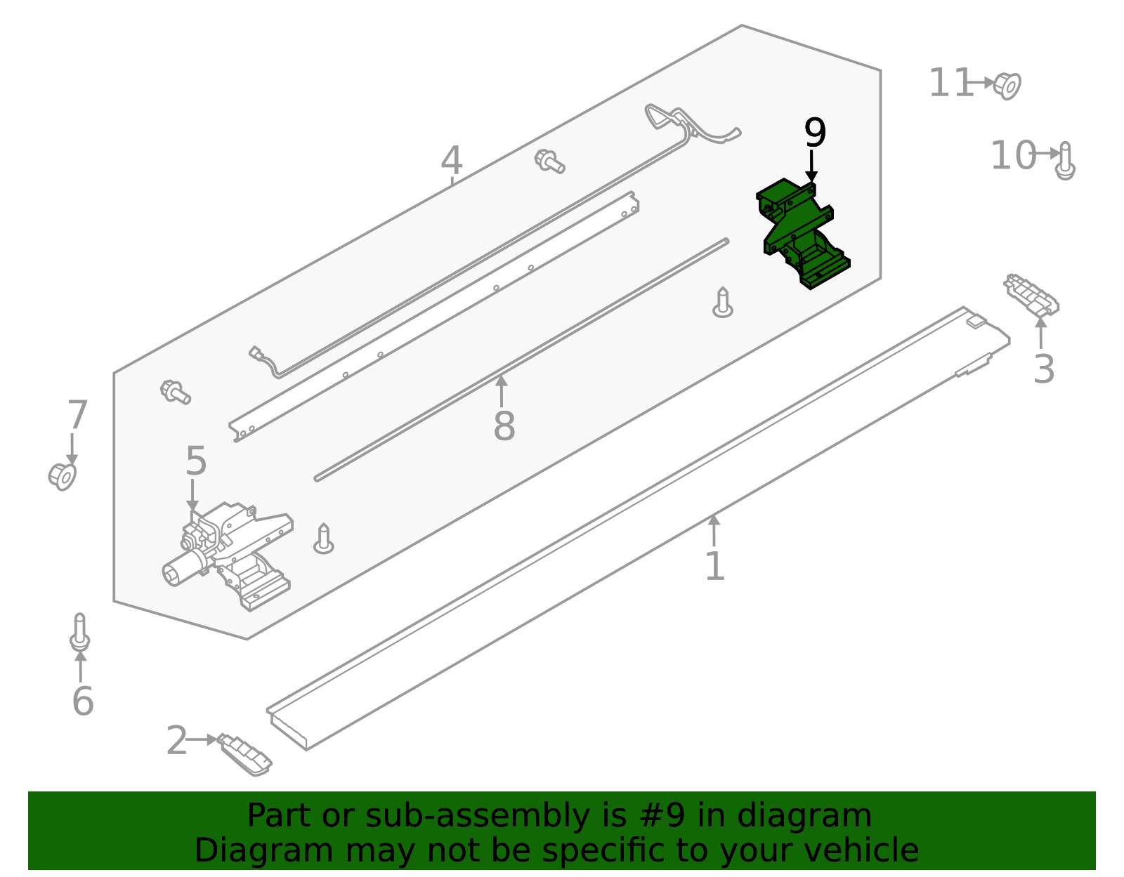Genuine OEM Ford Part - Rear Bracket ML3Z-16A507-B | Genuine OEM Ford ...