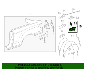207-630-01-67 - Fuel Pocket 2014-2017 Mercedes-Benz | Mercedes-Benz USA ...