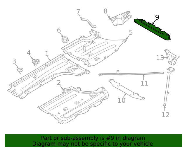 2018-2024 BMW Rear Cover 51757404241 | OEM Parts Online