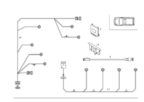 Parktronic System (Pts) for 2004 Mercedes-Benz ML 500 | Mercedes-Benz ...
