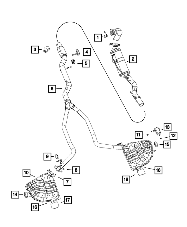2014-2017 Jeep Grand Cherokee Diesel Particulate Filter Assembly ...