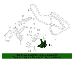 2019-2020 Ram 1500 Belt Tensioner 5281996AB | TascaParts.com
