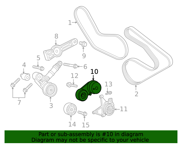 5281598AB - Tensioner Support Bracket - 2019 2020 Ram 1500 | Mopar ...