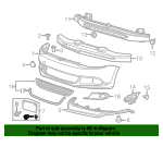 2006-2019 Volkswagen License Bracket Nut N-902-184-03 | vwpartscente