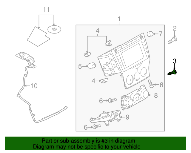 Mazda Screw, OEM BRAND NEW Genuine Part # 9986-50-516B - Mazda (9986-50 ...