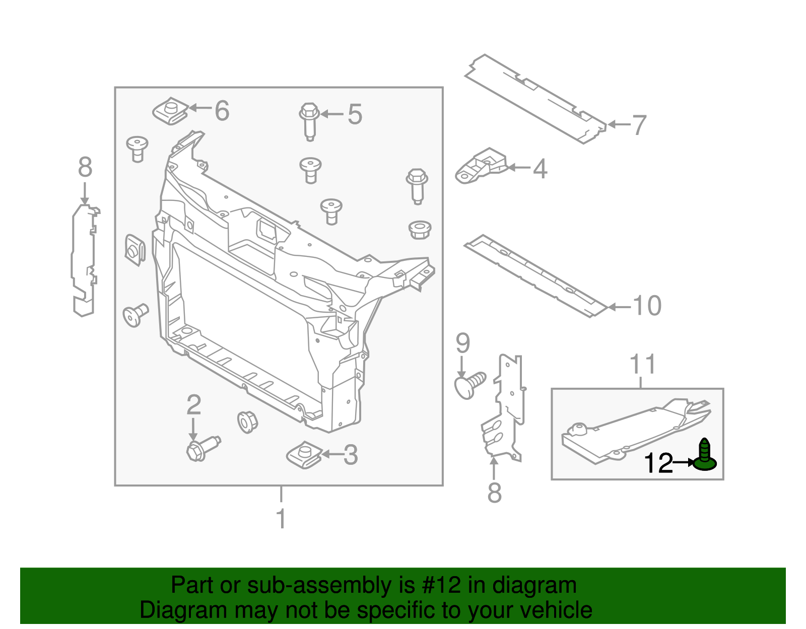 2011-2019 Ford Rear Plate Retainer Clip bb5z00817a | Retail Performance ...