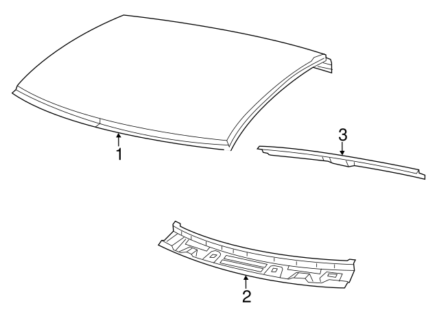 2009-2020 Mopar Roof Panel 55372045ad | TascaParts.com