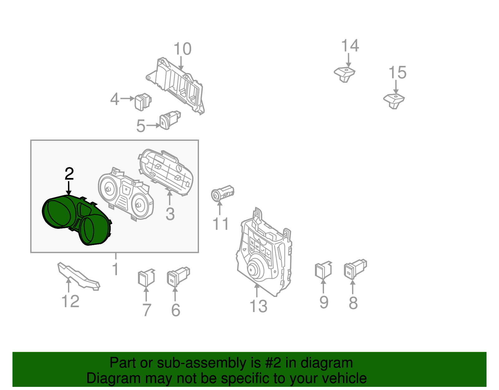 94360-3X500 - Instrument Panel Lens 2014-2016 Hyundai | AutoNation Parts