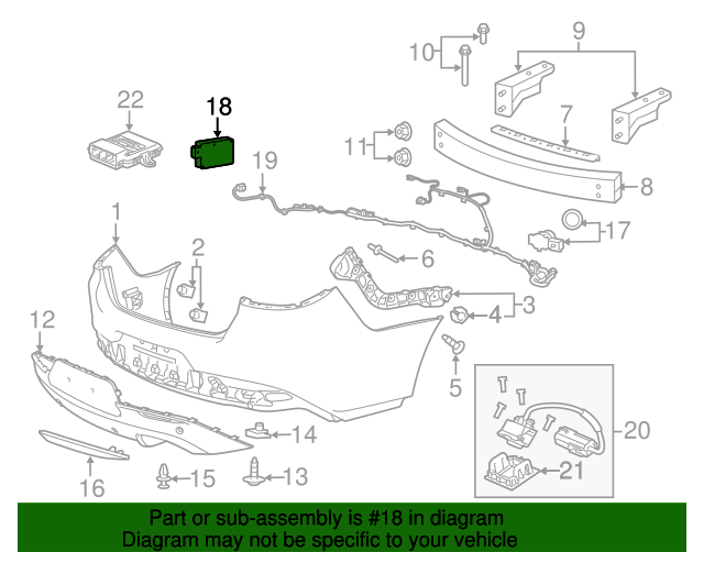 2014 Chevrolet SS Object Sensor 84440528 | QuirkParts